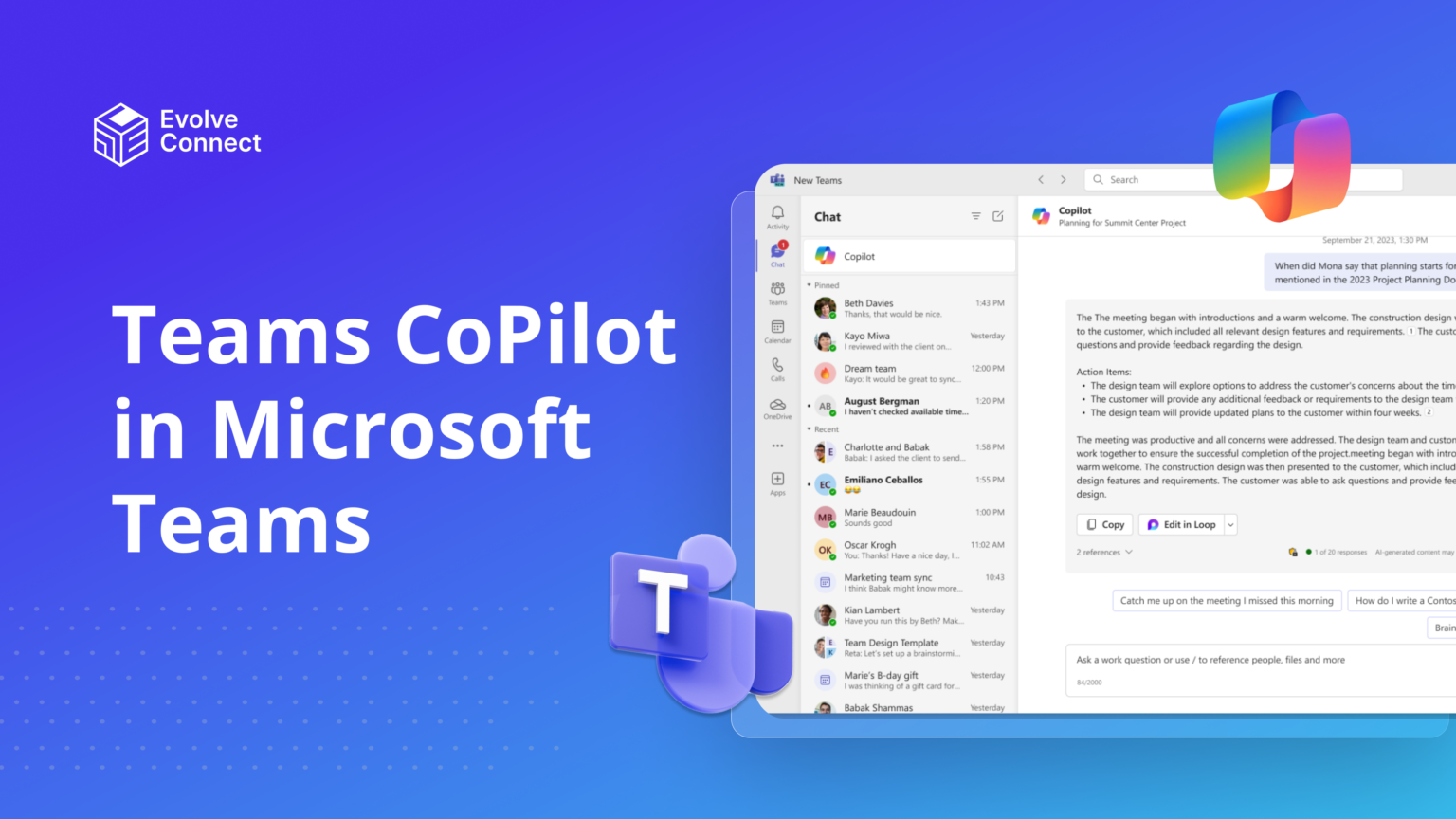 Teams CoPilot in Microsoft Teams - Evolve Connect