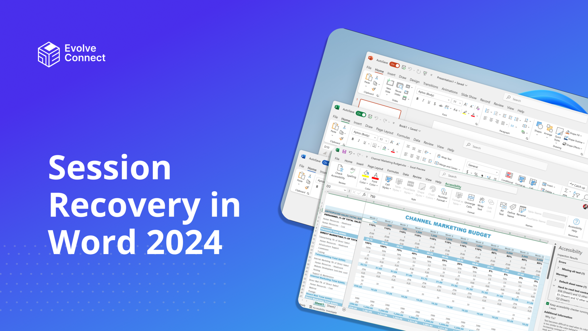 Session Recovery In Word 2024 - Evolve Connect